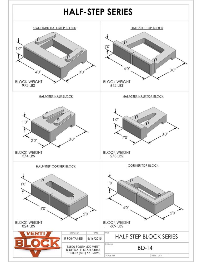 BD-14 Half-Step Block Series - Verti-Block