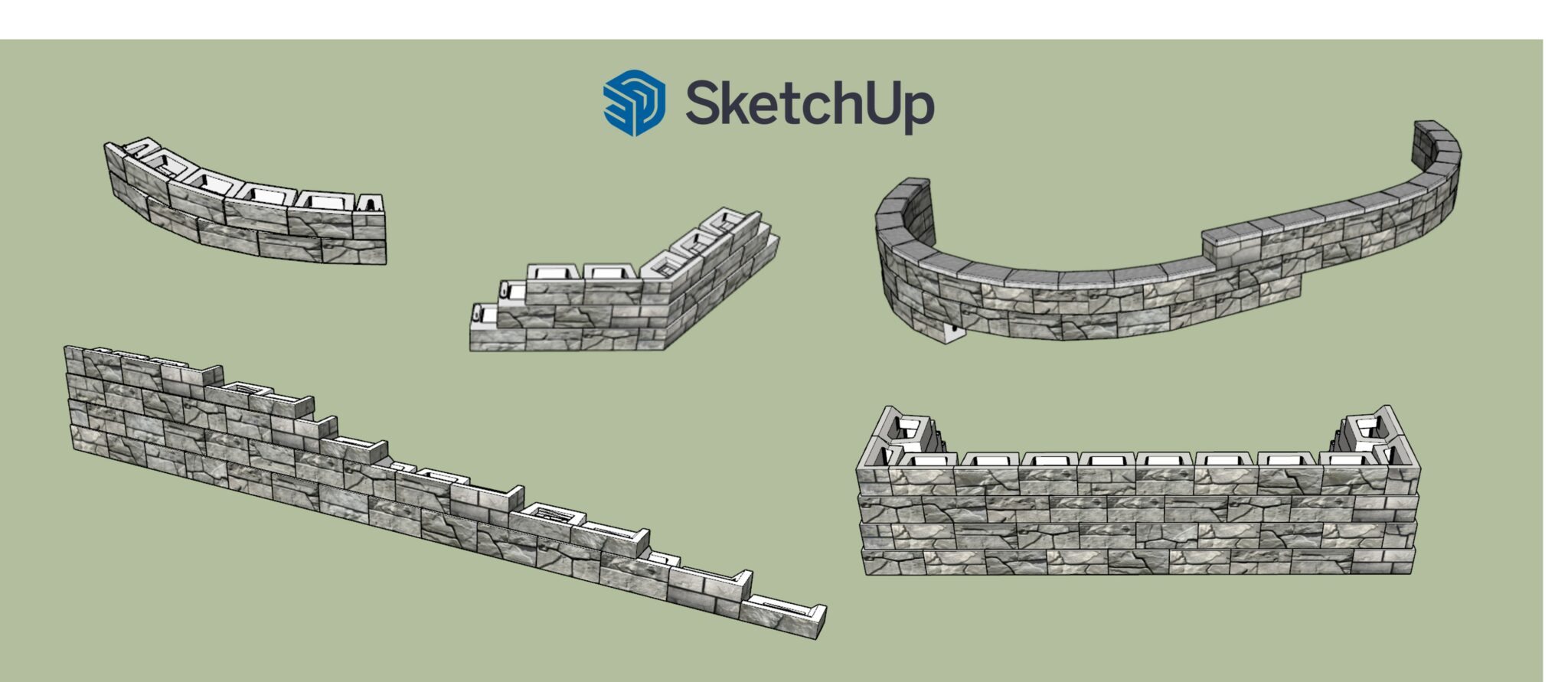 SketchUp Examples - Verti-Block